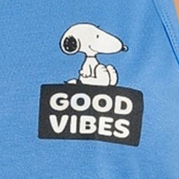 Evy | Tops | New Snoopy Good Vibes Tank Top Tshirt Peanuts Comic | Poshmark